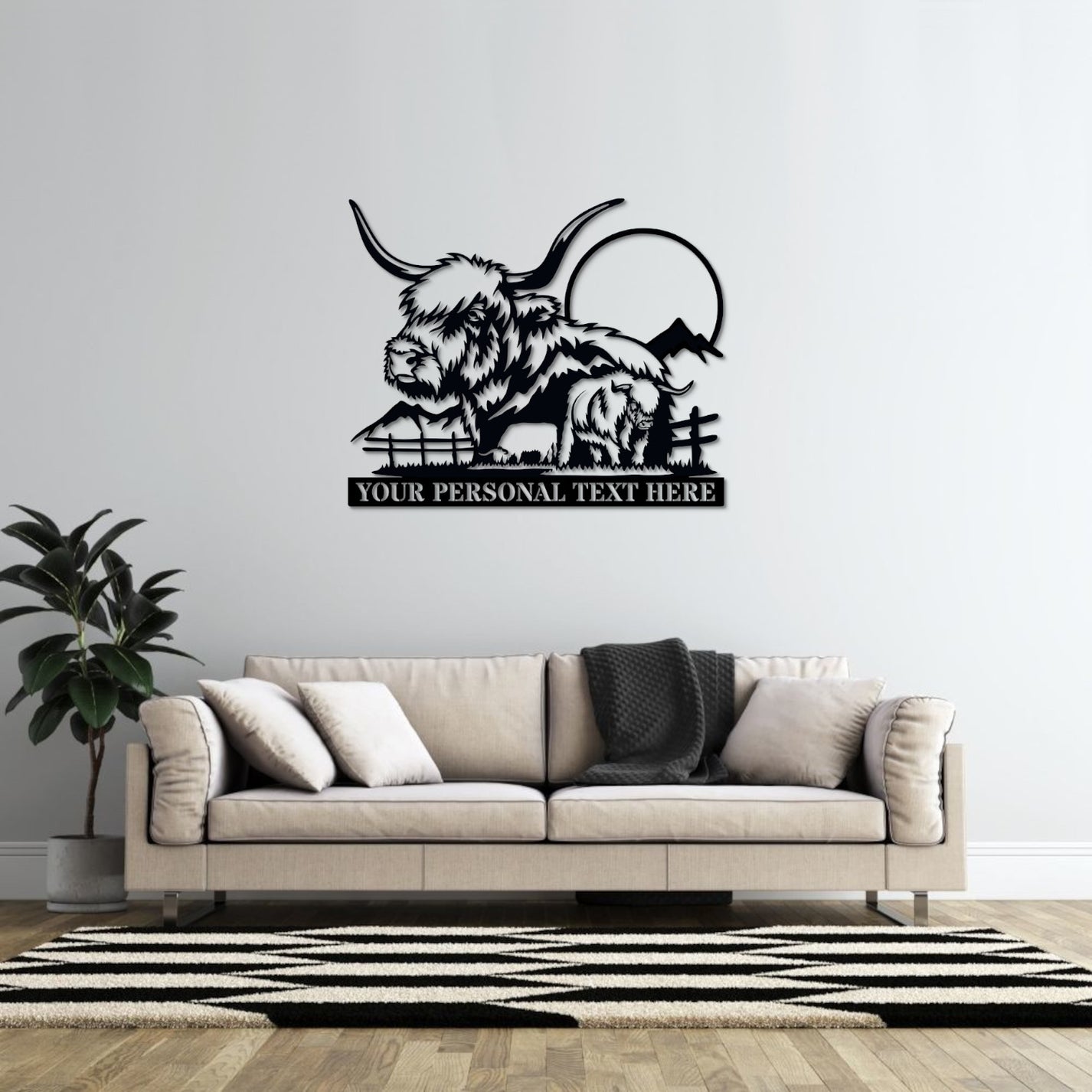 Personalized Yak Name Metal Sign Gift. Custom Yak Ox Wall Decor Displa ...
