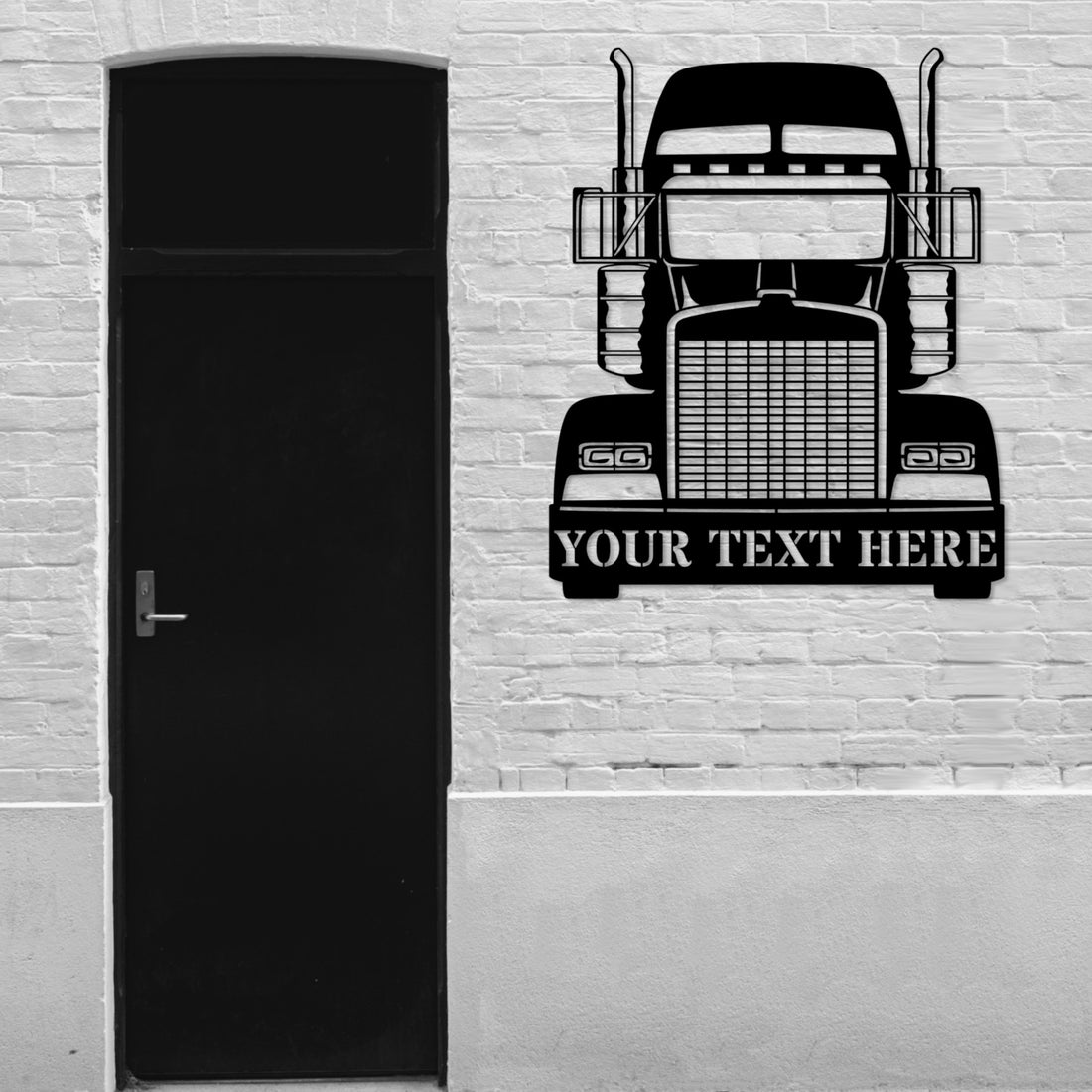 Personalized Retro Truck Driver Metal Name Sign. Customizable Trucker ...