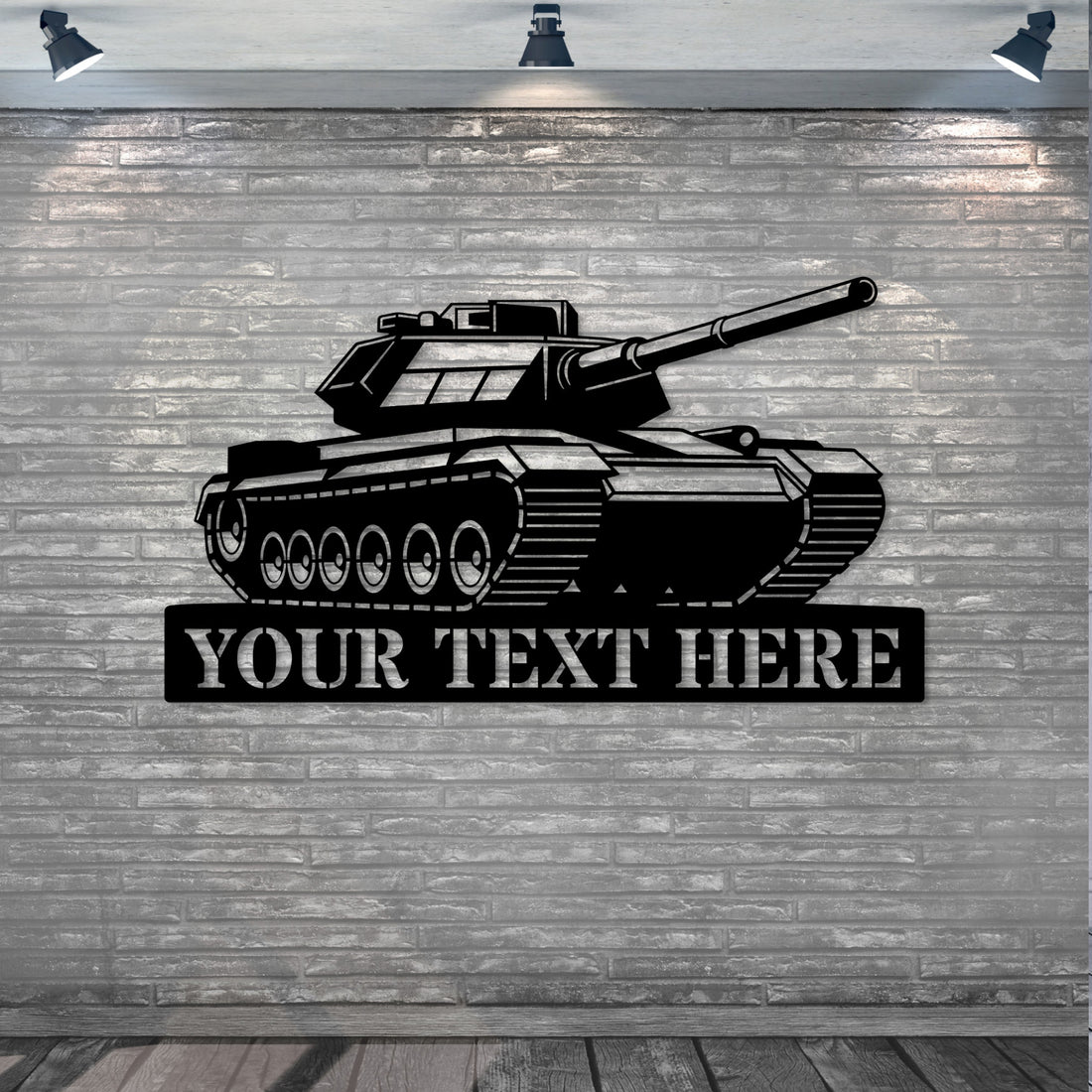 Personalized Military Battle Tank Metal Sign. Custom Combat Vehicle Ar ...