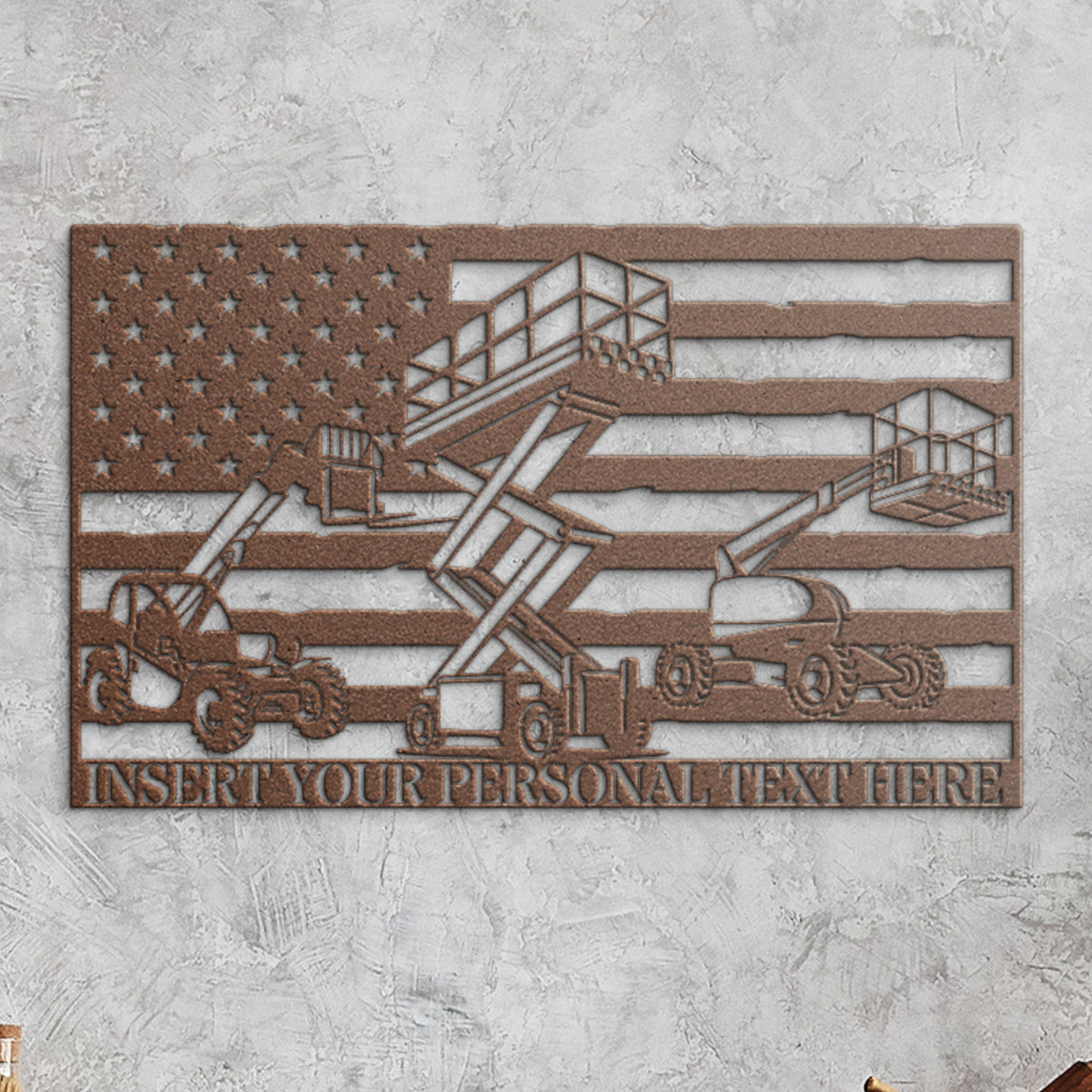 Personalized US Lifts Name Metal Sign Gifts. Custom Patriotic Lift Ope ...