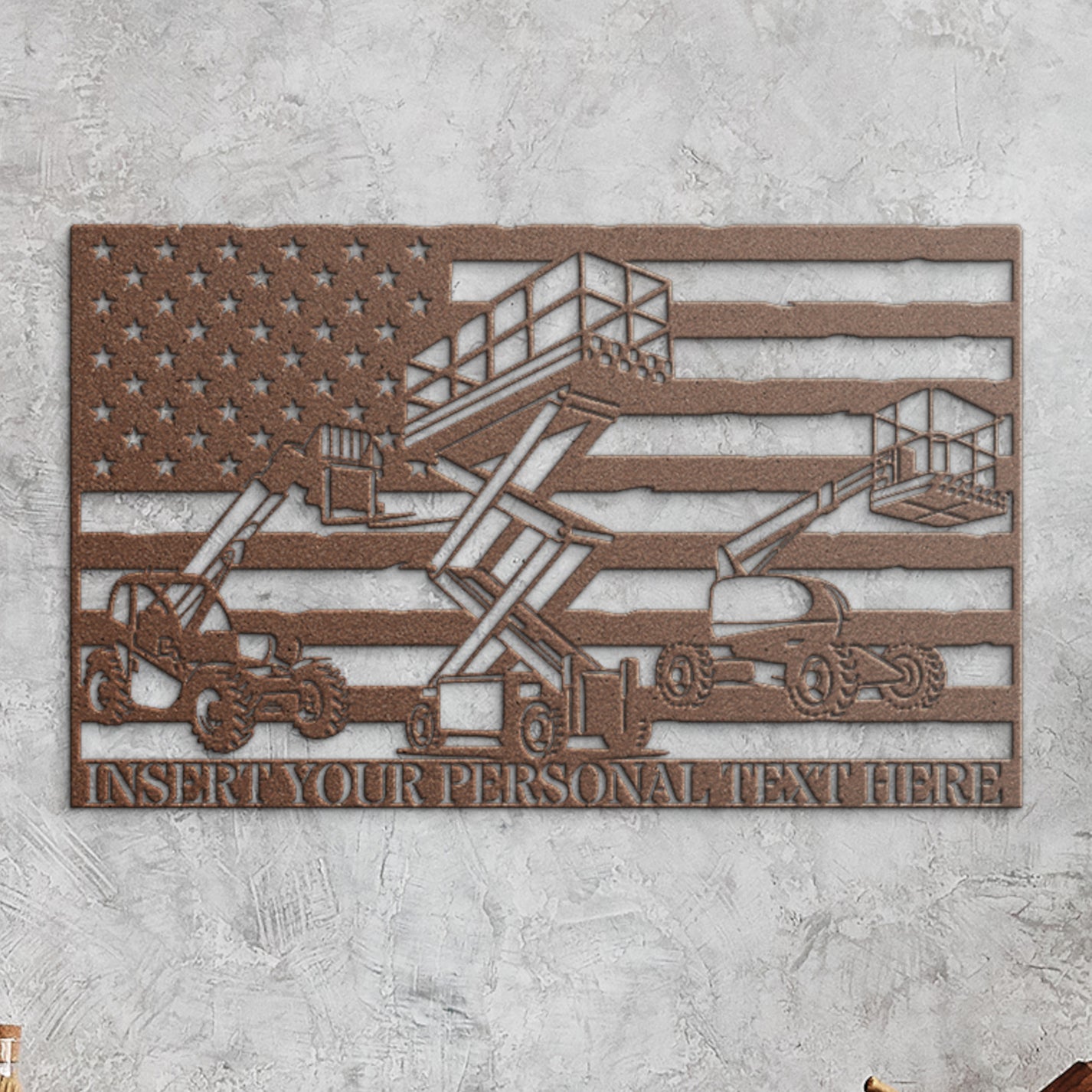 Personalized US Lifts Name Metal Sign Gifts. Custom Patriotic Lift Ope ...