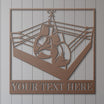 Personalized Boxing Ring And Gloves Name Metal Sign – Coolcin