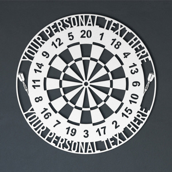 Personalized Dart Room Name Metal Sign. Custom Dart Lover Wall Decor G ...