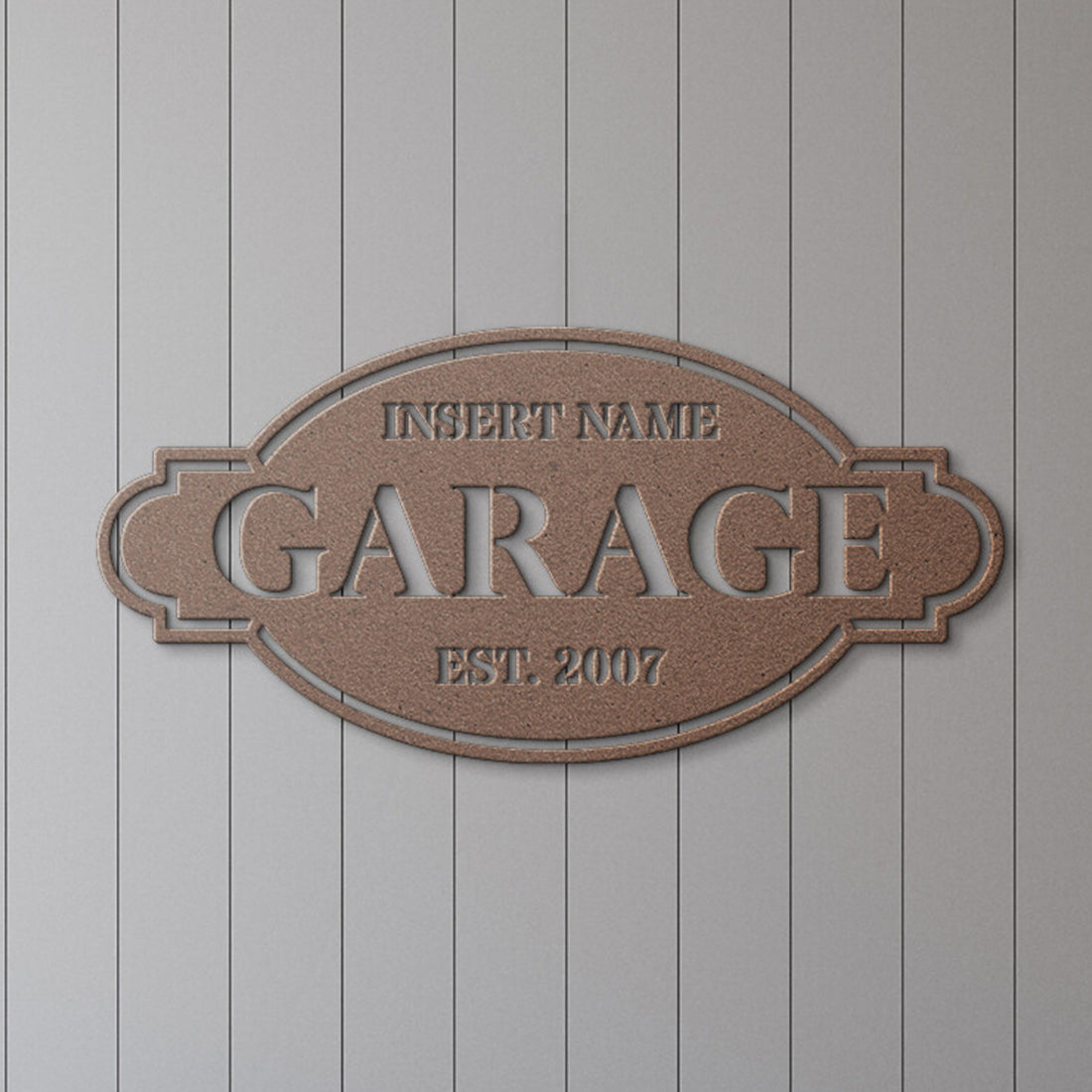 Personalized Garage Metal Sign With Year And Your Text – Coolcin
