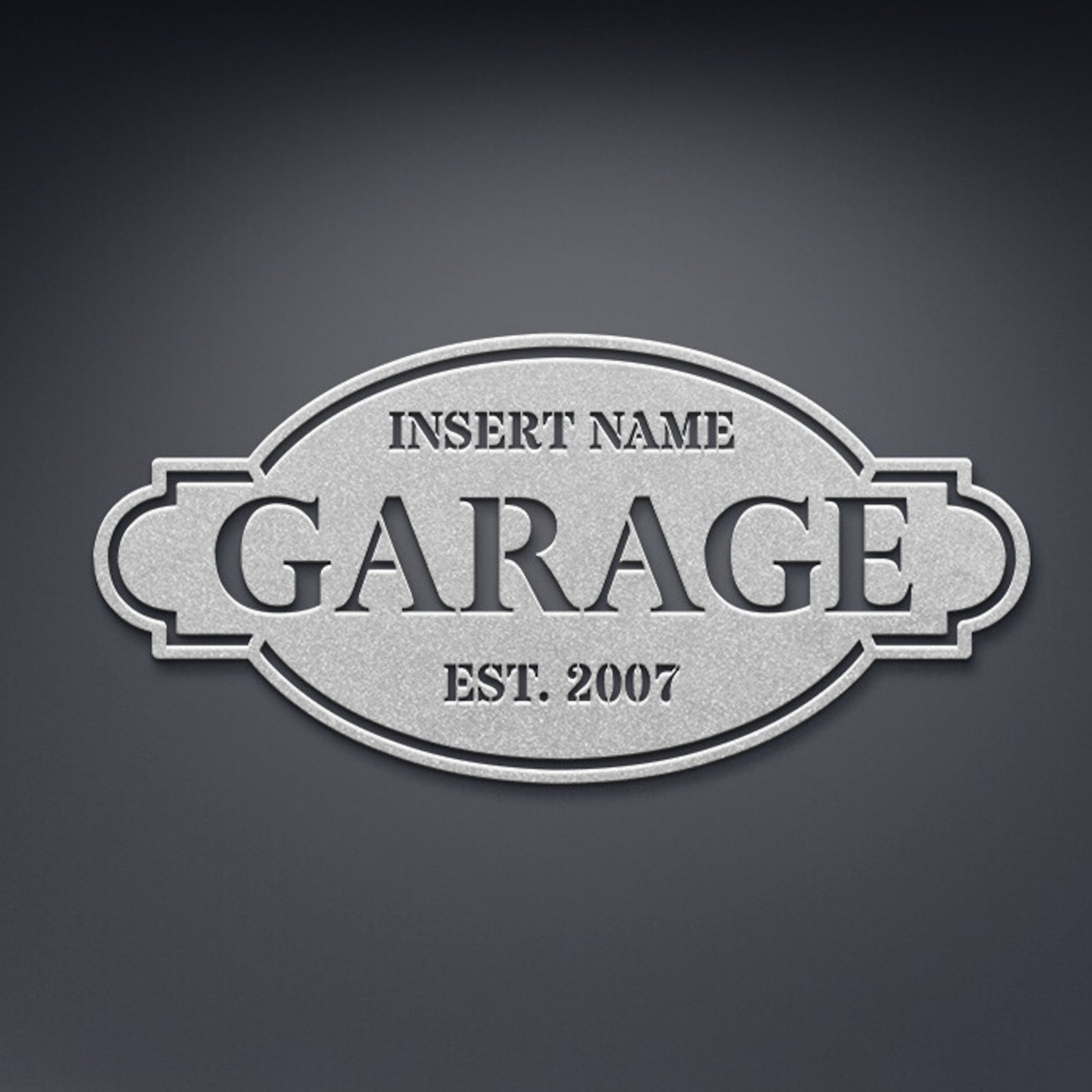 Personalized Garage Metal Sign With Year And Your Text – Coolcin
