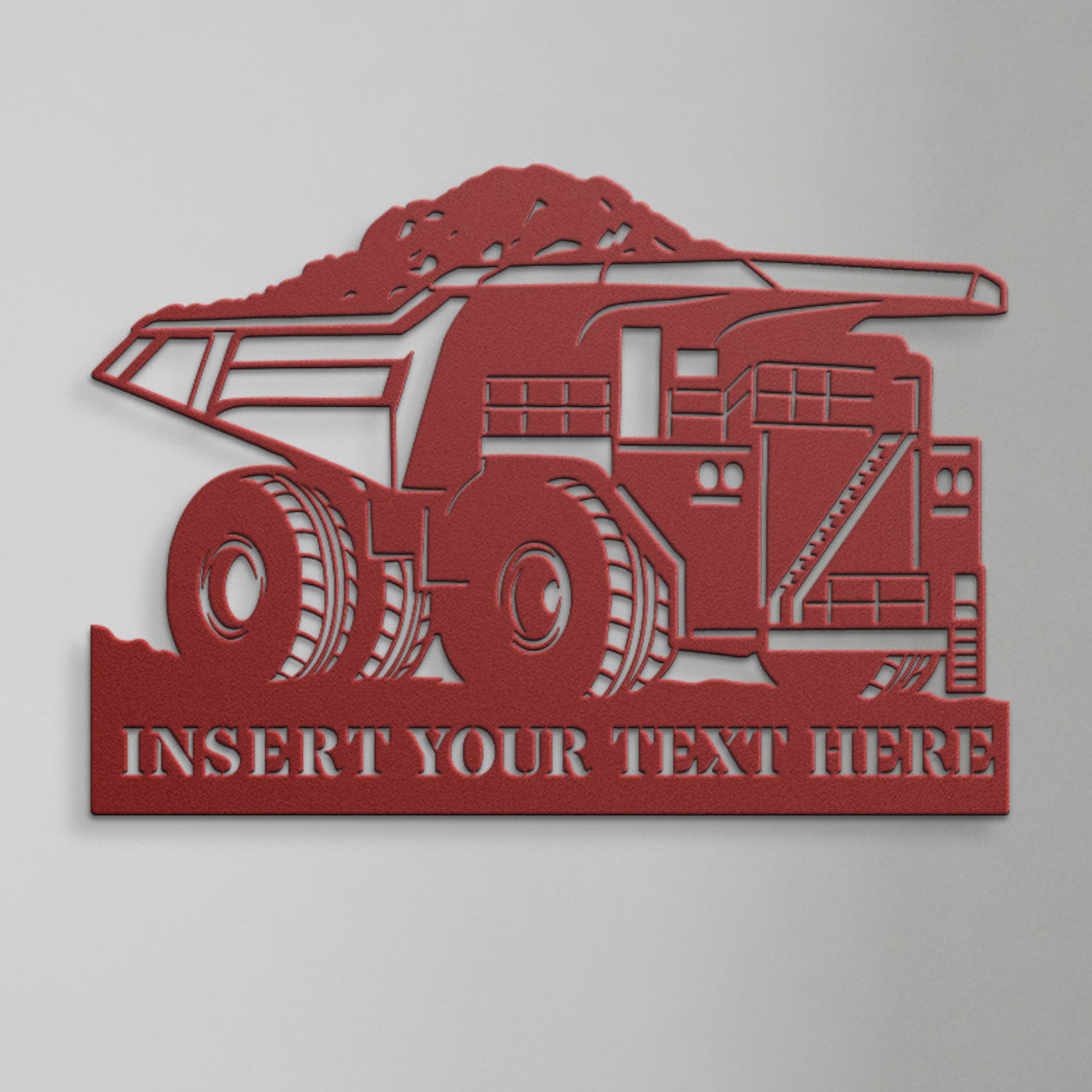 Personalized Haul Truck Name Metal Sign. Custom Dump Truck Wall Decor ...