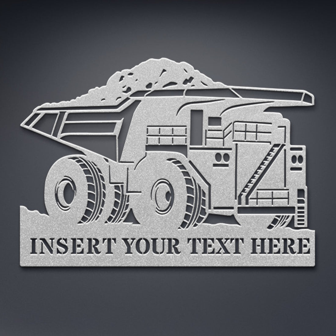 Personalized Haul Truck Name Metal Sign. Custom Dump Truck Wall Decor ...