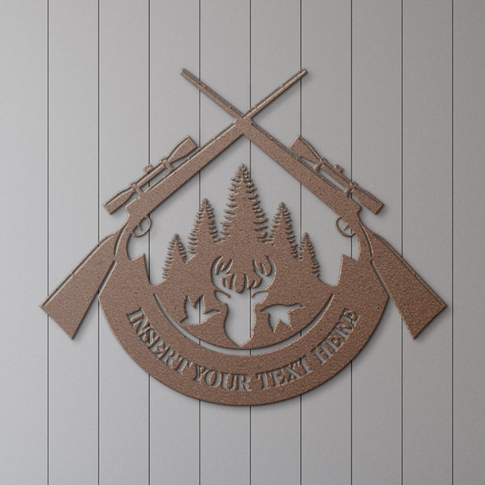 Personalized Hunting Deer & Duck Name Metal Sign. Customizable Hunter ...
