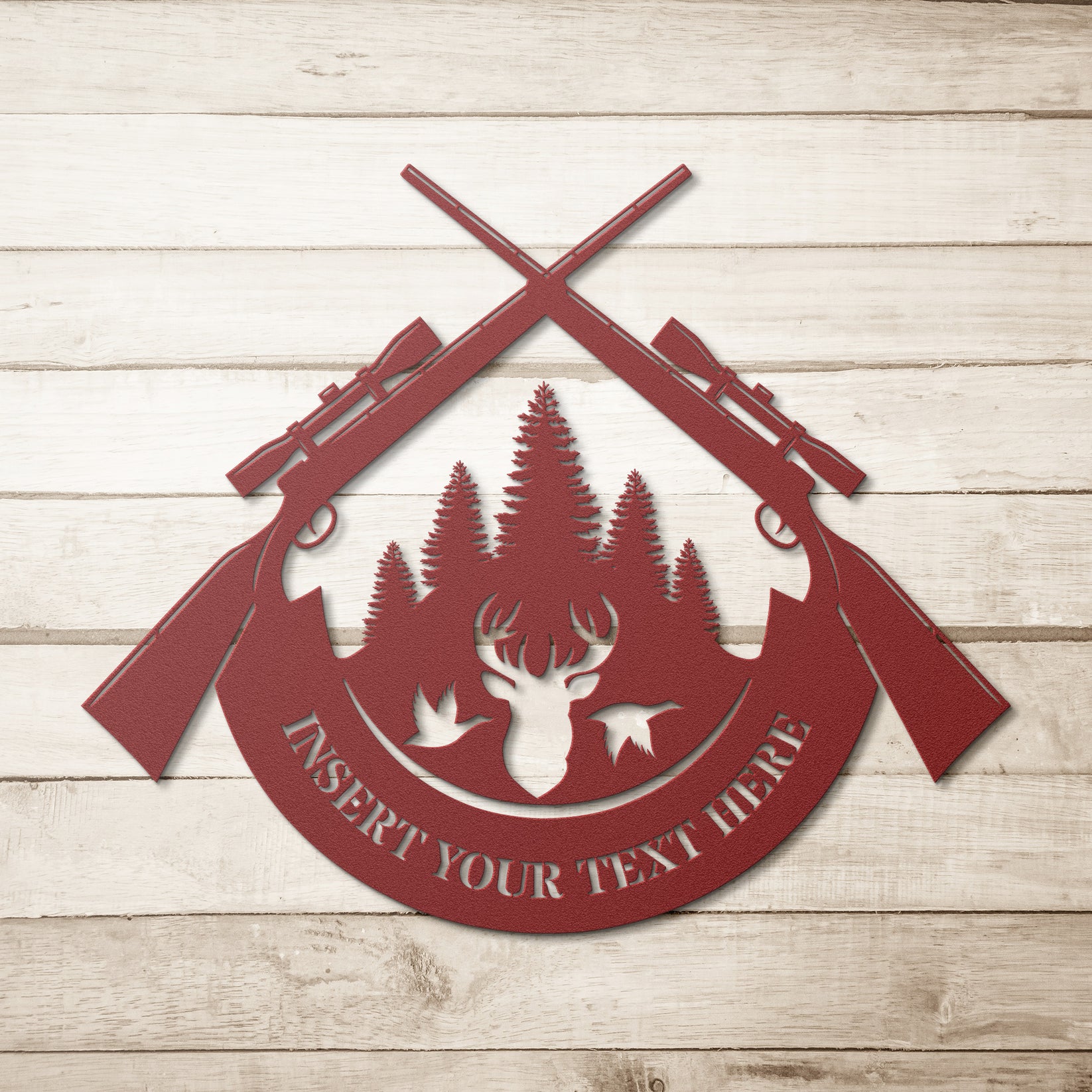 Personalized Hunting Deer & Duck Name Metal Sign. Customizable Hunter ...