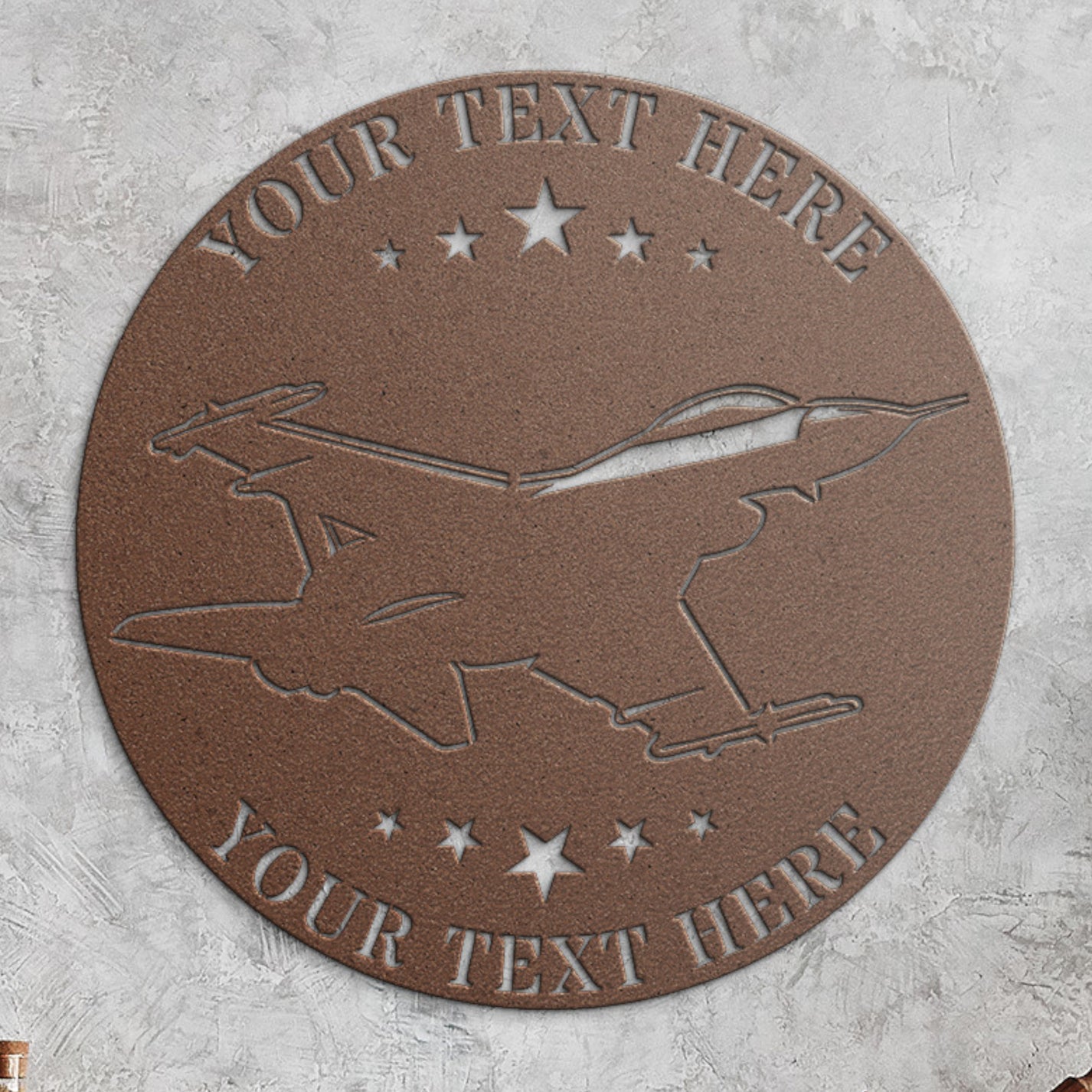 Personalized Jet Fighter Metal Sign. Custom Air Force Pilot Wall Decor ...