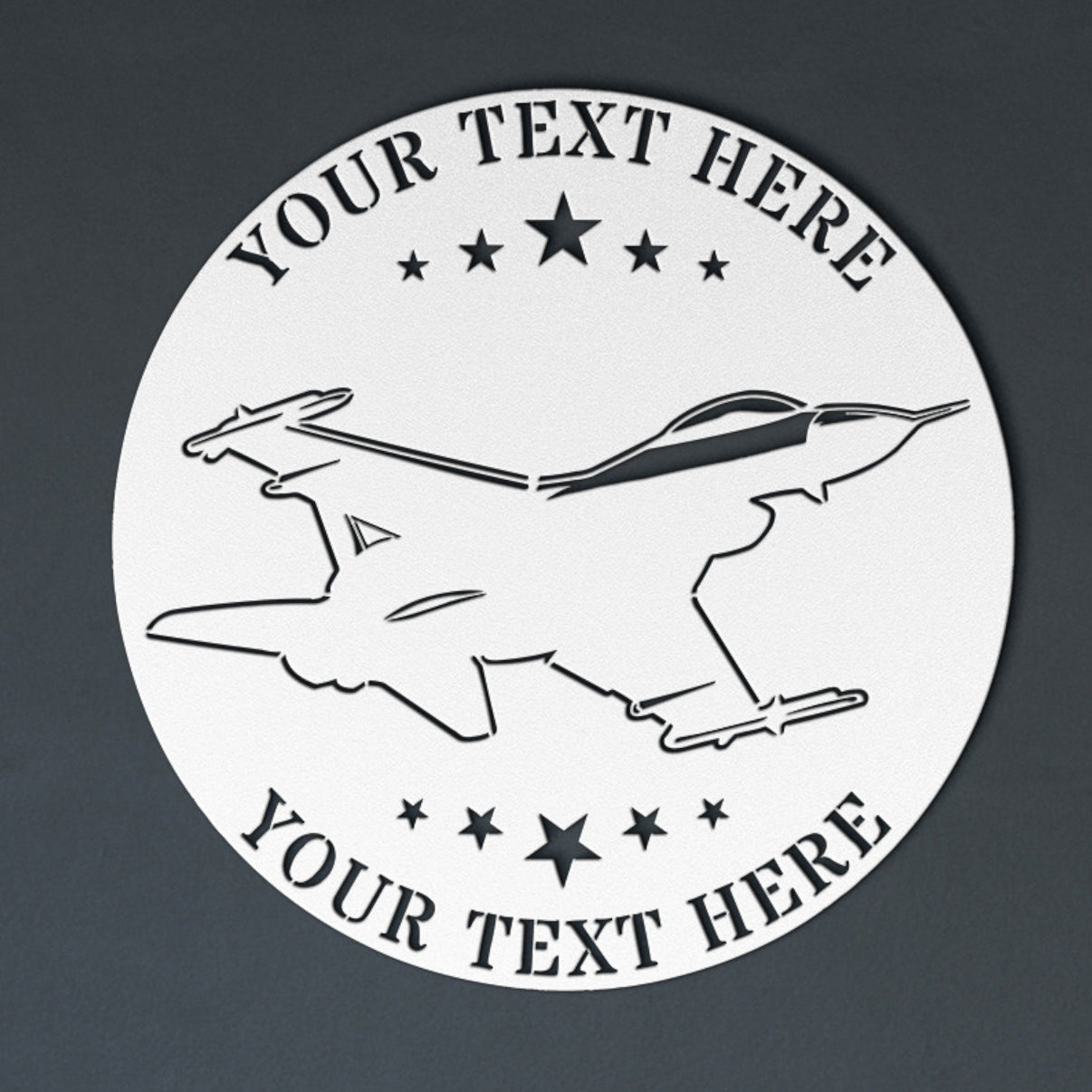 Personalized Jet Fighter Metal Sign. Custom Air Force Pilot Wall Decor ...