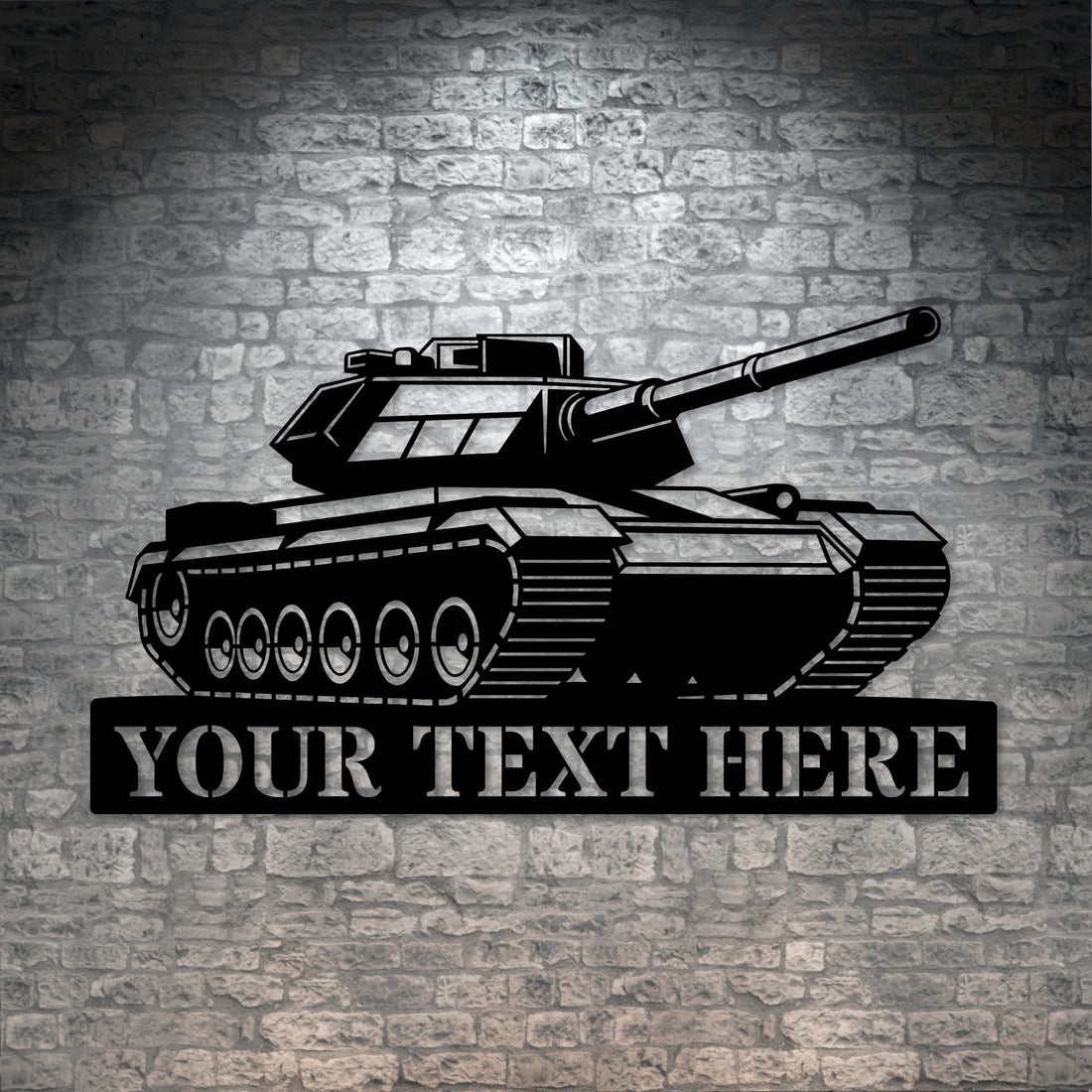 Personalized Military Battle Tank Metal Sign. Custom Combat Vehicle Ar ...