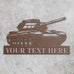 Personalized Military Battle Tank Metal Sign. Custom Combat Vehicle Ar ...