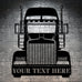 Personalized Retro Truck Driver Metal Name Sign. Customizable Trucker ...