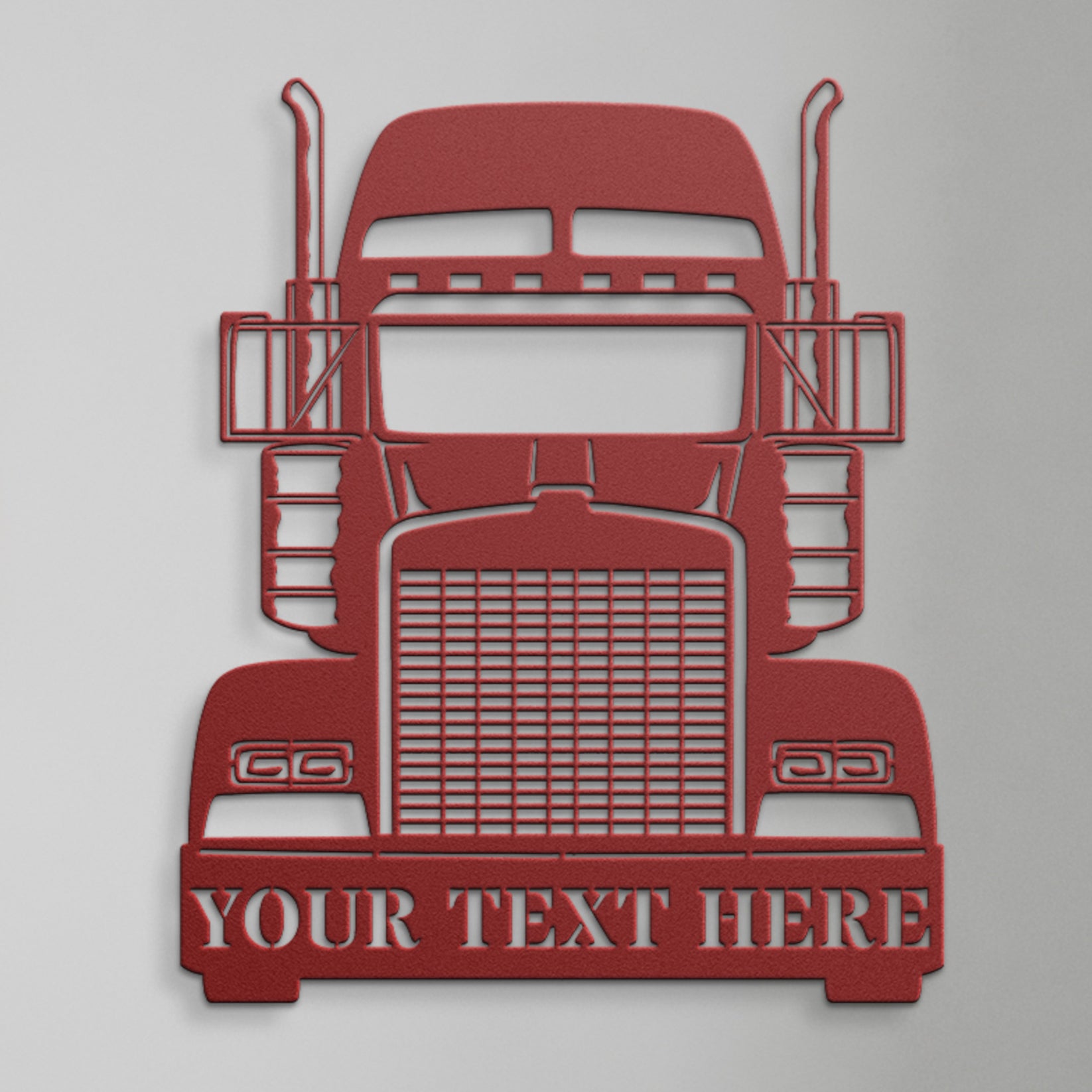Personalized Retro Truck Driver Metal Name Sign. Customizable Trucker ...