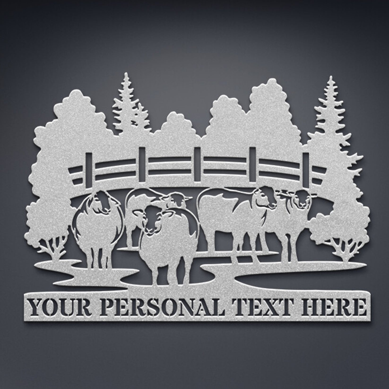 Personalized Sheep Group Name Metal Sign Gift. Custom Ranch Wall Decor ...