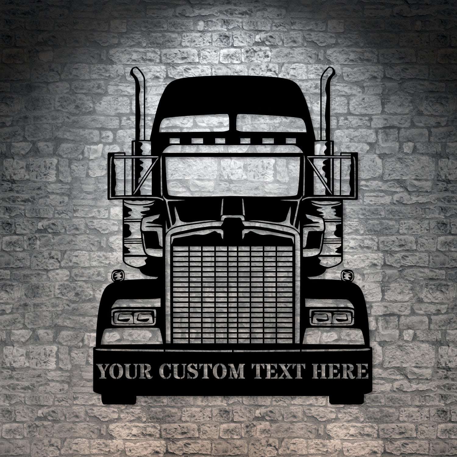 Personalized Retro Truck Driver Metal Name Sign. Customizable Trucker ...