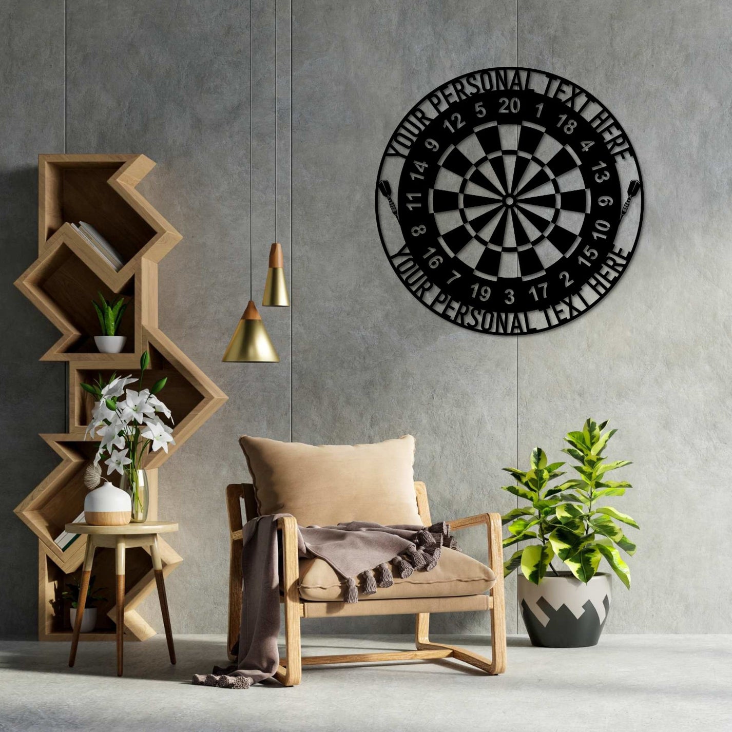 Personalized Dart Room Name Metal Sign. Custom Dart Lover Wall Decor G ...