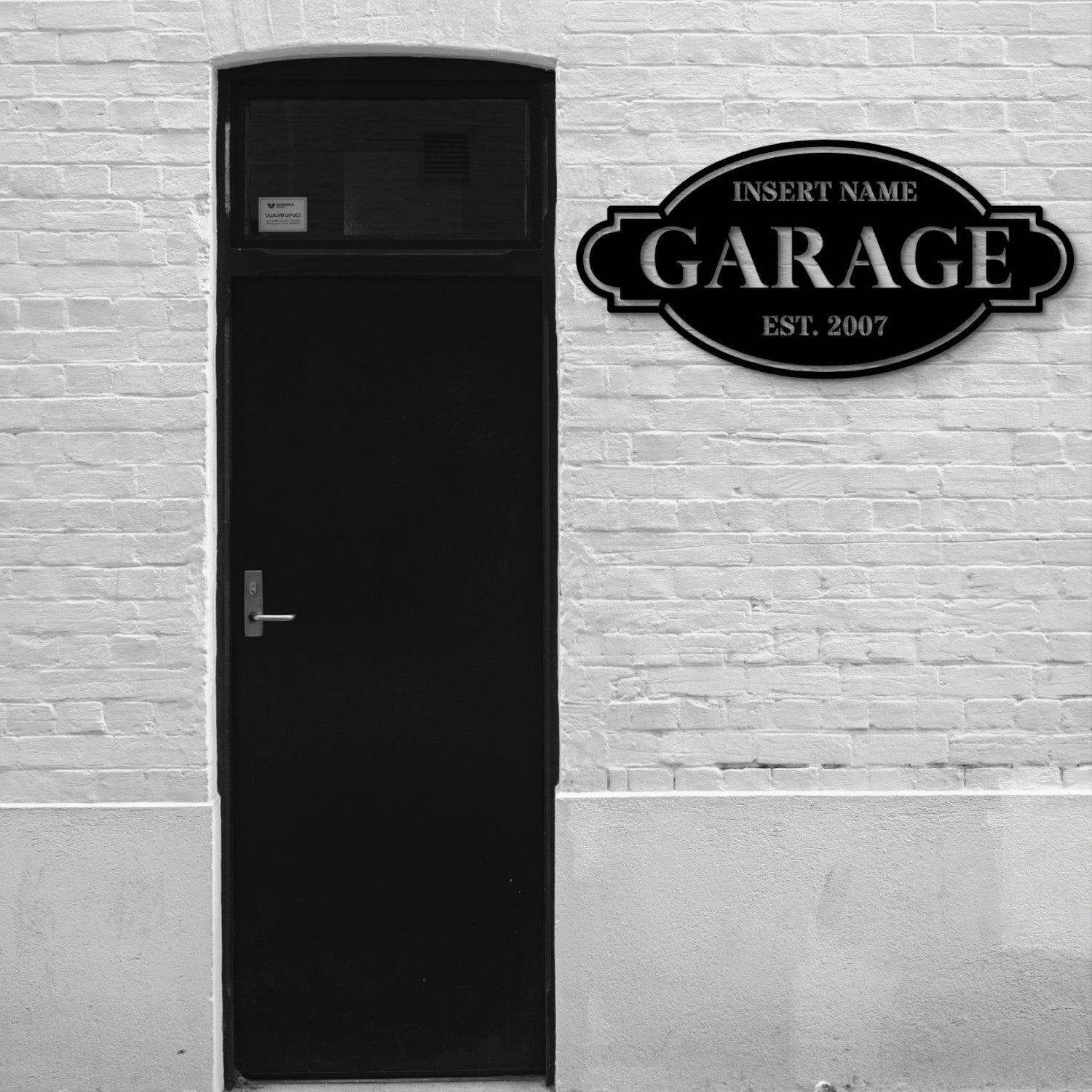 Personalized Garage Metal Sign With Year And Your Text – Coolcin
