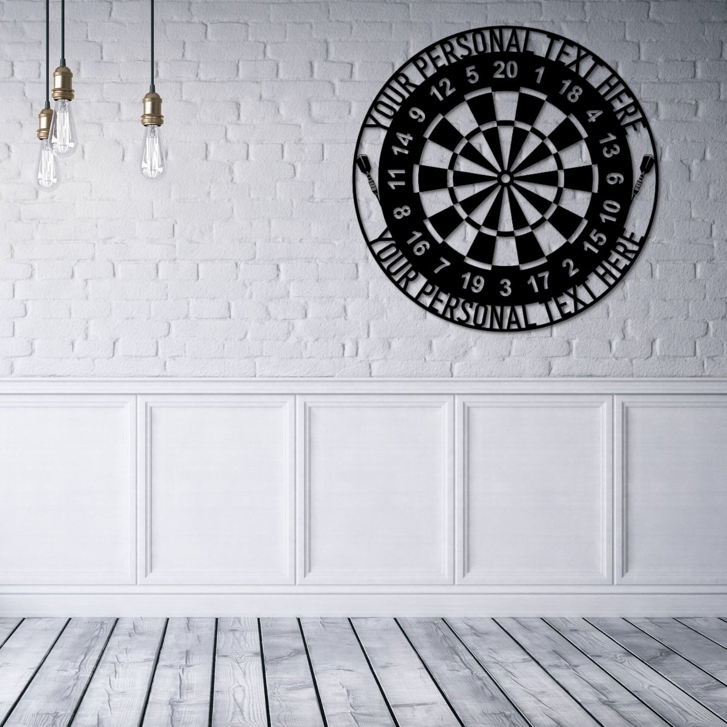 Personalized Dart Room Name Metal Sign. Custom Dart Lover Wall Decor G ...