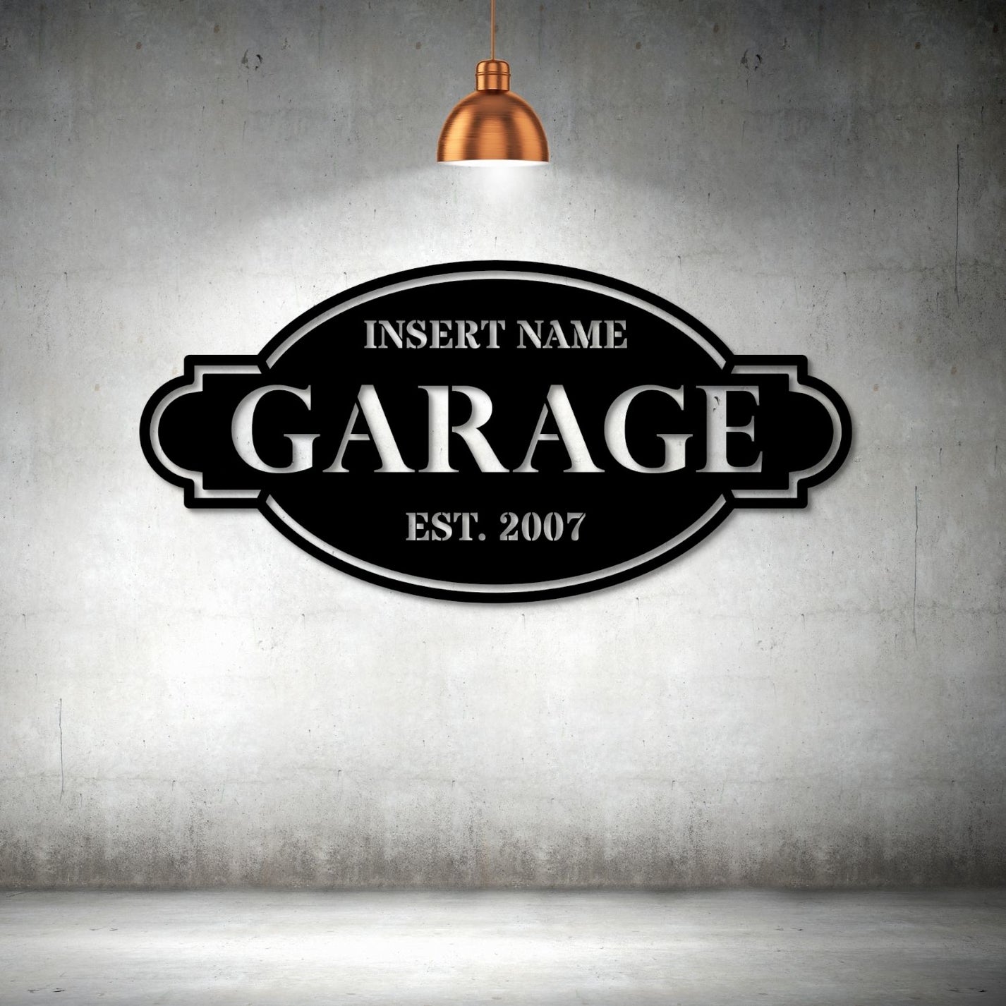 Personalized Garage Metal Sign With Year And Your Text – Coolcin