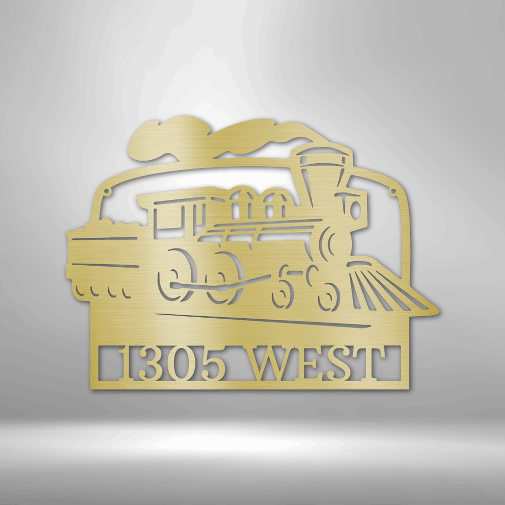 Personalized Coal Train Metal Sign - Custom Multicolor Railroad Steel ...