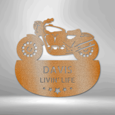 Personalized Cafe Racer Motorbike Metal Sign - Custom Bike Steel Sign ...