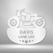 Personalized Cafe Racer Motorbike Metal Sign - Custom Bike Steel Sign ...