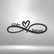 Infinity Couples Monogram - Steel Sign With Your Custom Names – Coolcin