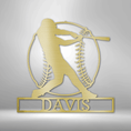 Personalized Baseball Home Run Metal Sign - Custom Baseball Steel Sign ...