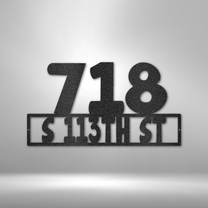 Personalized Address - Custom Multicolor Steel Sign – Coolcin
