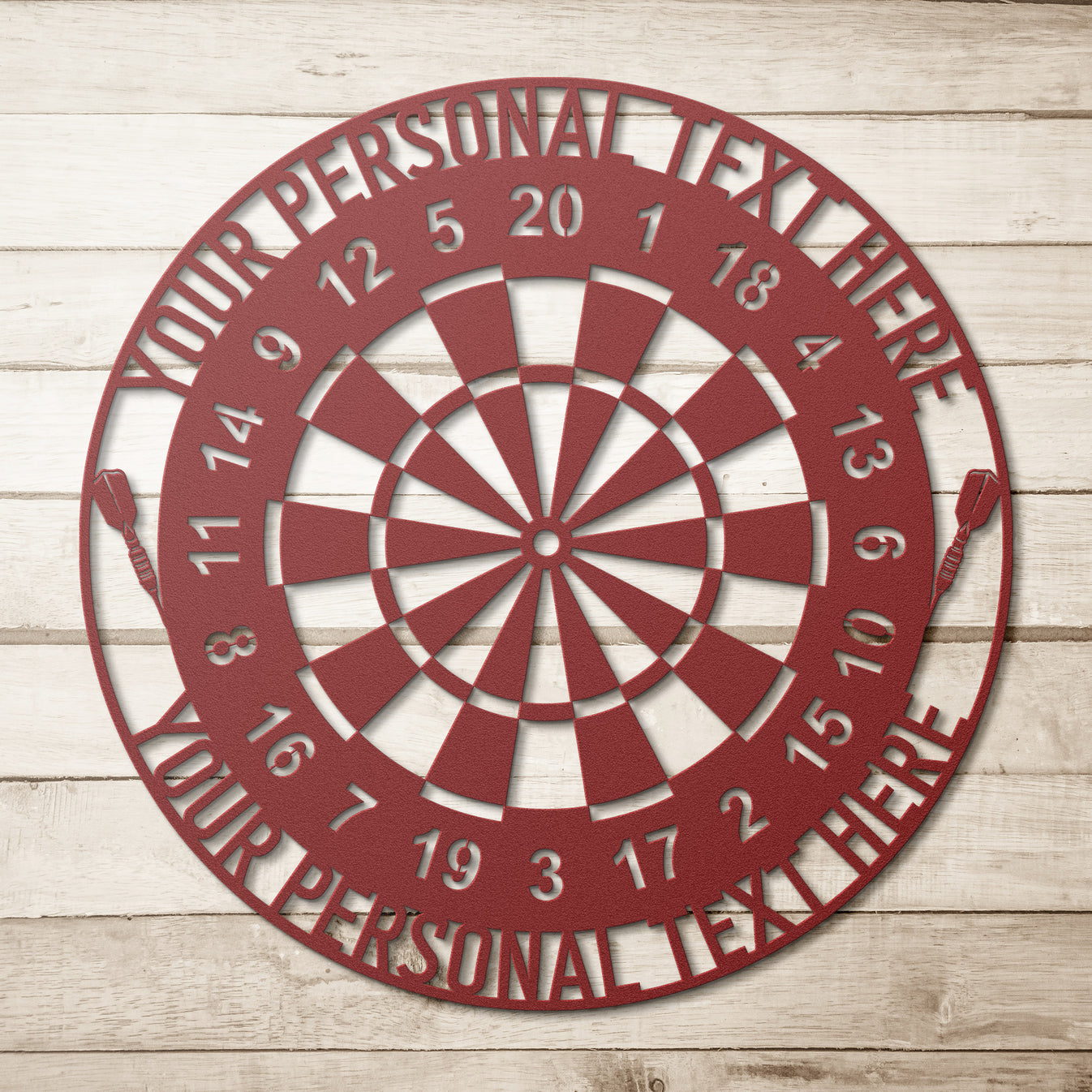 Personalized Dart Room Name Metal Sign. Custom Dart Lover Wall Decor G ...