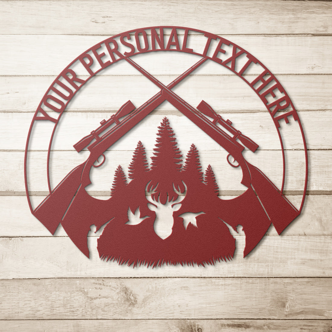 Personalized Name Metal Sign For Hunter. Customizable Hunting Cabing W ...